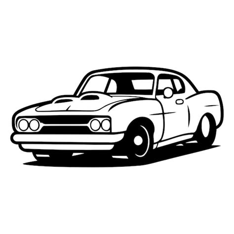 Illustration Vectorielle De Voiture Rétro Dans Un Style Plat Sur Fond
