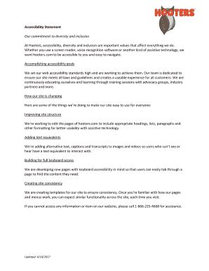 Fillable Online Accessibility Statement Fax Email Print PdfFiller