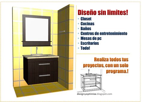 Información de programa para diseñar y crear muebles closet cocinas