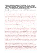 Poverty Assignment Docx Here Are The Instructions In Chapter Five 5