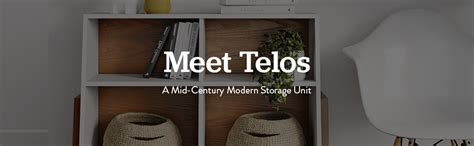 Nathan James 71001 Telos 4 Cube Storage Organizer White