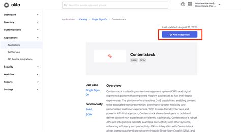 Okta Single Sign On Sso Setup Guide Contentstack