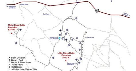 Glass Butte Oregon Obsidian Map Crystals And Gemstones Pinterest