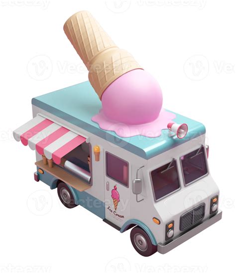Ice Cream Truck 19053726 Png