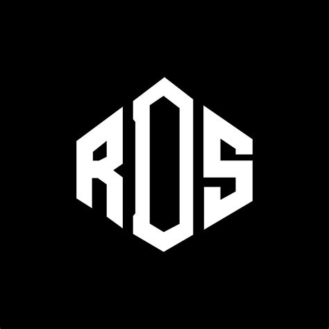 Rds Letter Logo Design With Polygon Shape Rds Polygon And Cube Shape