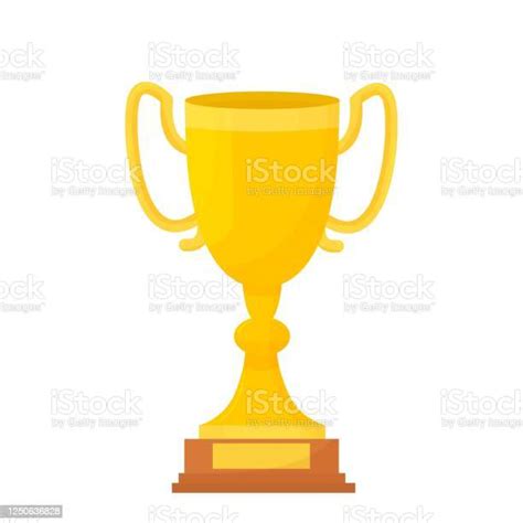 Coupe Dor Trophée Awward Simbol De Champion Isolé Sur Lillustration