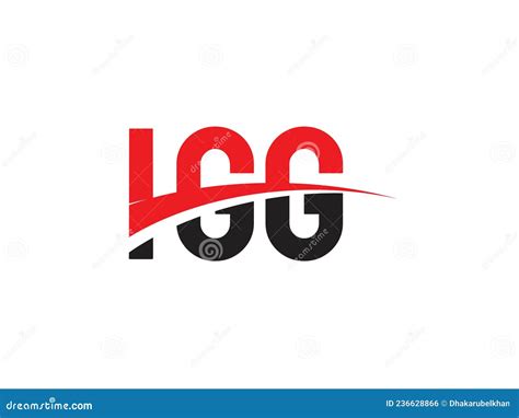 Igg Letter Initial Logo Design Vector Illustration Stock Illustration