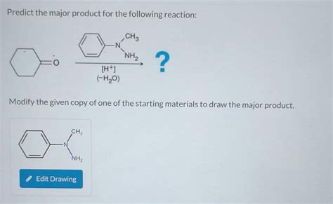 Answered: Predict the major product for the… | bartleby