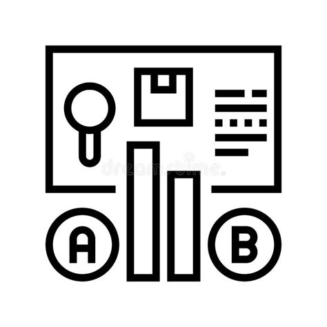 Comparison Line Icons Vector Illustration Included Icon As Compare Files Options Outline