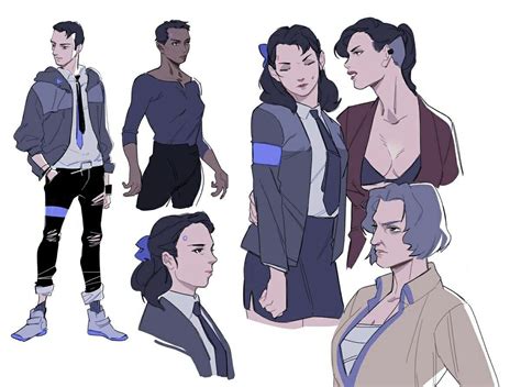 Detroit Become Human Connor And Hank Art Detroit Become Human Connor