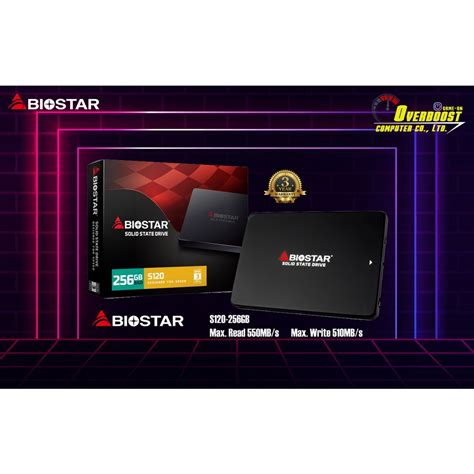 Ssd Sata 25 Biostar รุ่น S120 ความจุ 256 Gb สินค้าใหม่ ประกันเต็ม 3