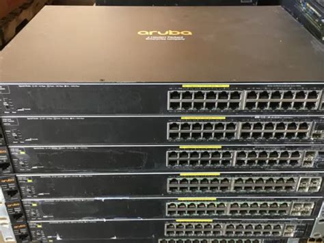 6x Hpe Aruba 2530 24g J9773a Poe 24 Port Gigabit Ethernet Switch