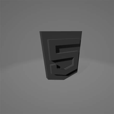 3d File Html Hypertext Markup Language 3d Logo 🚩 ・3d Print Object To Download・cults