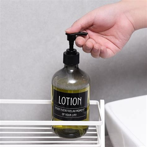 Badu Bg Комплект за душ за баня Пластмасови празни бутилки за многократно пълнене Шампоан Балсам