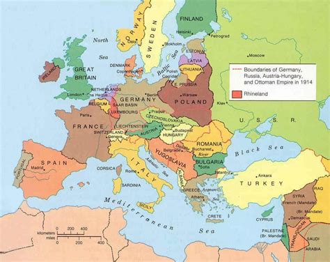 Map Of Europe In 1919 Artofit