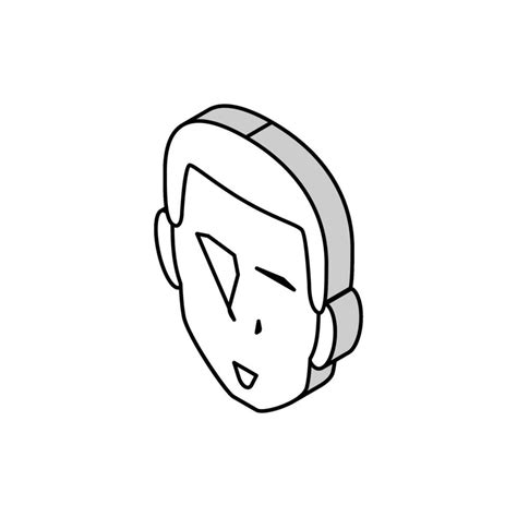 Soul Patch Beard Hair Style Isometric Icon Vector Illustration 39829798