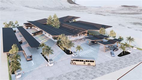 Bus Terminal Project Al Galala City Egypt On Behance Bus Terminal