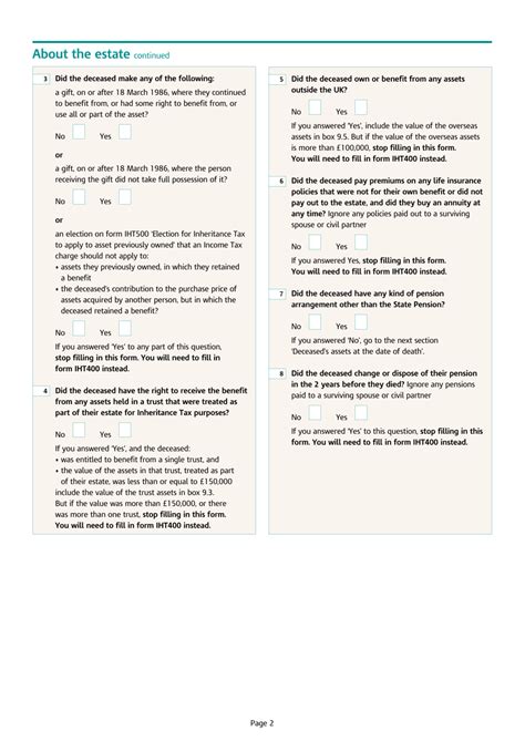 Form Iht205 Fill Out Sign Online And Download Fillable Pdf United