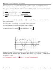 Understanding Sinusoidal Function Transformations Graphical Course Hero