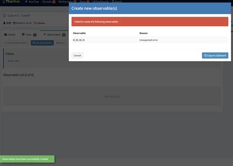 Question Thehive Add Observable Not Work · Issue 1928 · Thehive Projectthehive · Github
