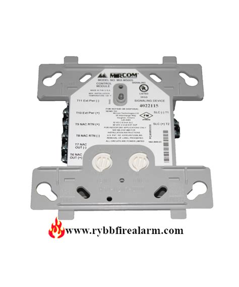 Mircom Mix M500s Control Monitor Module Rybb Fire Alarm Parts Service And Repairs
