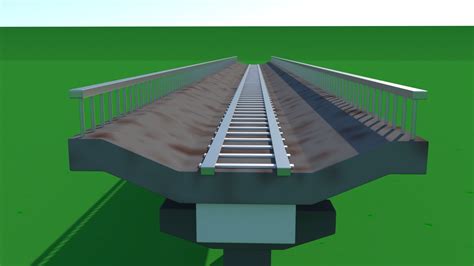 3d Railway Bridge Model Turbosquid 1360047