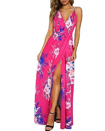 Ii Inin Womens 2023 Maxi Sundresses Summer Beach Long Wrap V Neck