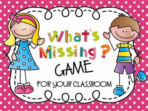 Kindergarten Rocks Whats Missing Game ~ Freebie Preschool
