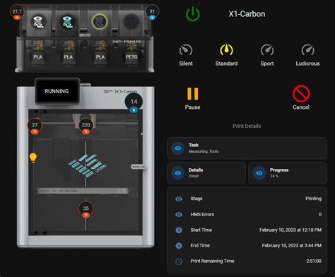 bambulab home assistant dashboards