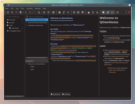 Install Qownnotes On Linux Snap Store