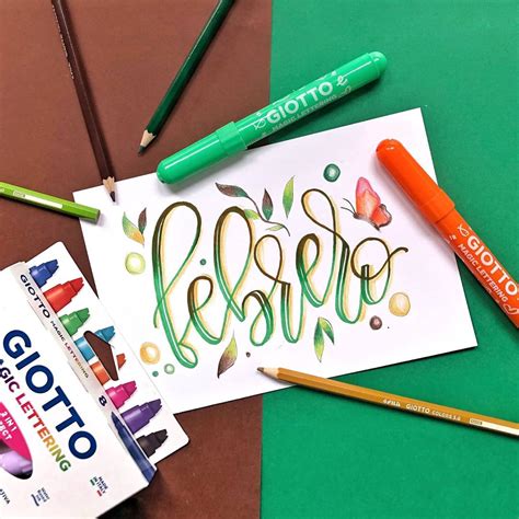 Giotto Magic Lettering Color Markers Set Of 8 Pcs