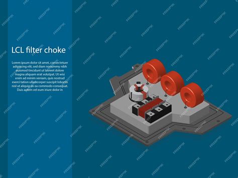 Premium Vector Lcl Filter Choke 2 Isometric 3d Machine