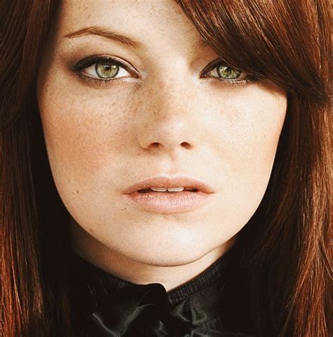 Celebrities With Freckles Actress Emma Stone Emma Stone Green Eyes