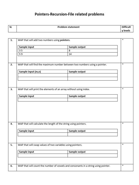 Problem Set 11 Pointers Structures Files Pdf Pointer Computer
