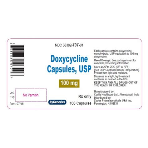 Doxycycline Mono 100mg Rx Products