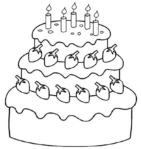 Desenhos De Bolo De Aniversário Para Colorir Pop Lembrancinhas
