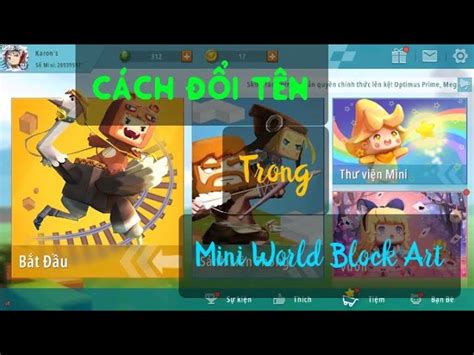 Những ý Tưởng Đặt Tên đẹp Trong Mini World Được Yêu Thích Nhất