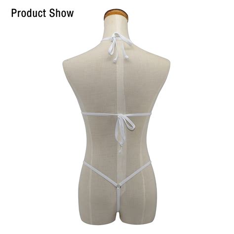 Sheer Micro Bikini G String Thong Mini Bikinis Exotic Tanning Bathing