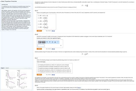 Solved To Understand The Units Of Inductance The Potenti Chegg Com