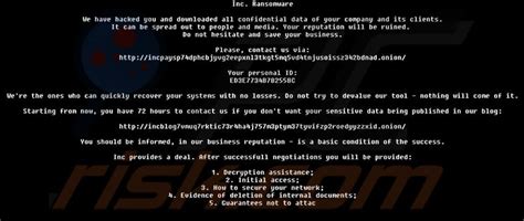 Inc Ransomware Decryption Removal And Lost Files Recovery Updated