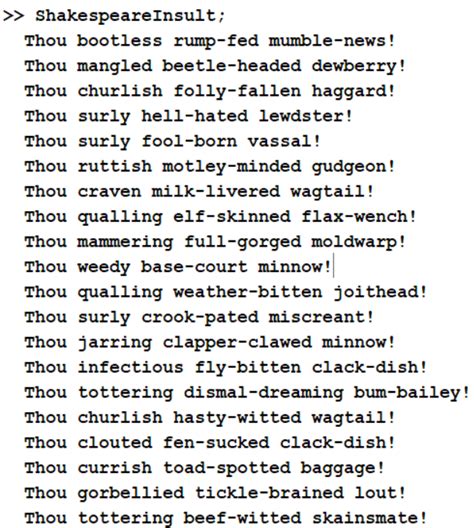 Shakespeareinsult File Exchange Pick Of The Week Matlab Simulink