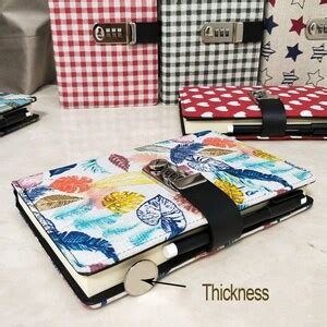 Lock Notebooks And Journals Cloth Cover Rustic Notebook Planner Adult