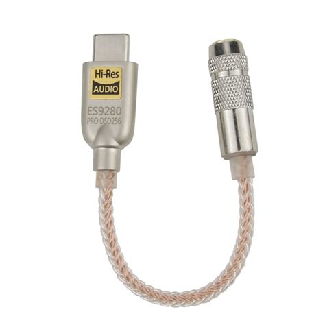 Hi·Res AUDIO ES9280C PRO DSD256 Headphone Amplifier DAC Cable Cellphone ...