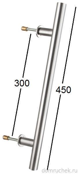 Ручка-скоба PH-22-25/300-INOX (нержавейка)