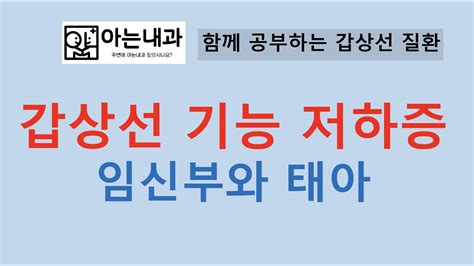4 임신부 갑상선 기능 저하증feat 치료해야할까 Youtube