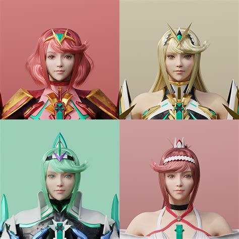Smutbase • Pyra Mythra Pneuma And Glimmer Xenoblade Chronicles 23