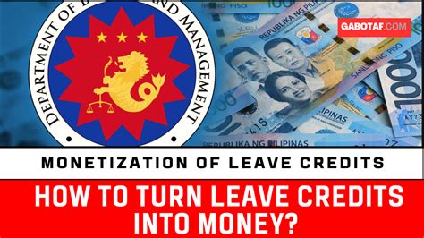 Monetization Of Leave Credits Paano Gawing Pera Ang Leave Credits — Gabotaf