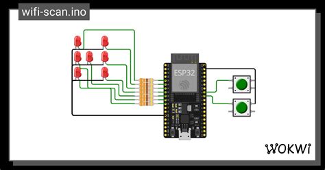 Wifi Scan Ino Copy Wokwi ESP32 STM32 Arduino Simulator