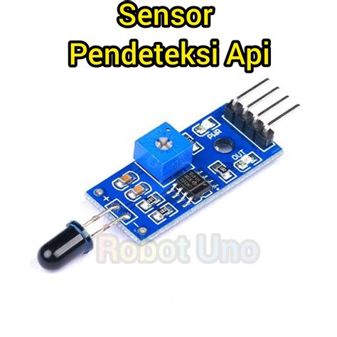 Jual Flame Sensor Pendeteksi Api Sumber Kebakaran Dengan Modul Penerima
