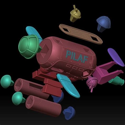 Archivo Stl Ship Pilaf Nave Dragon Ball 🚢 ・modelo De Impresión 3d Para